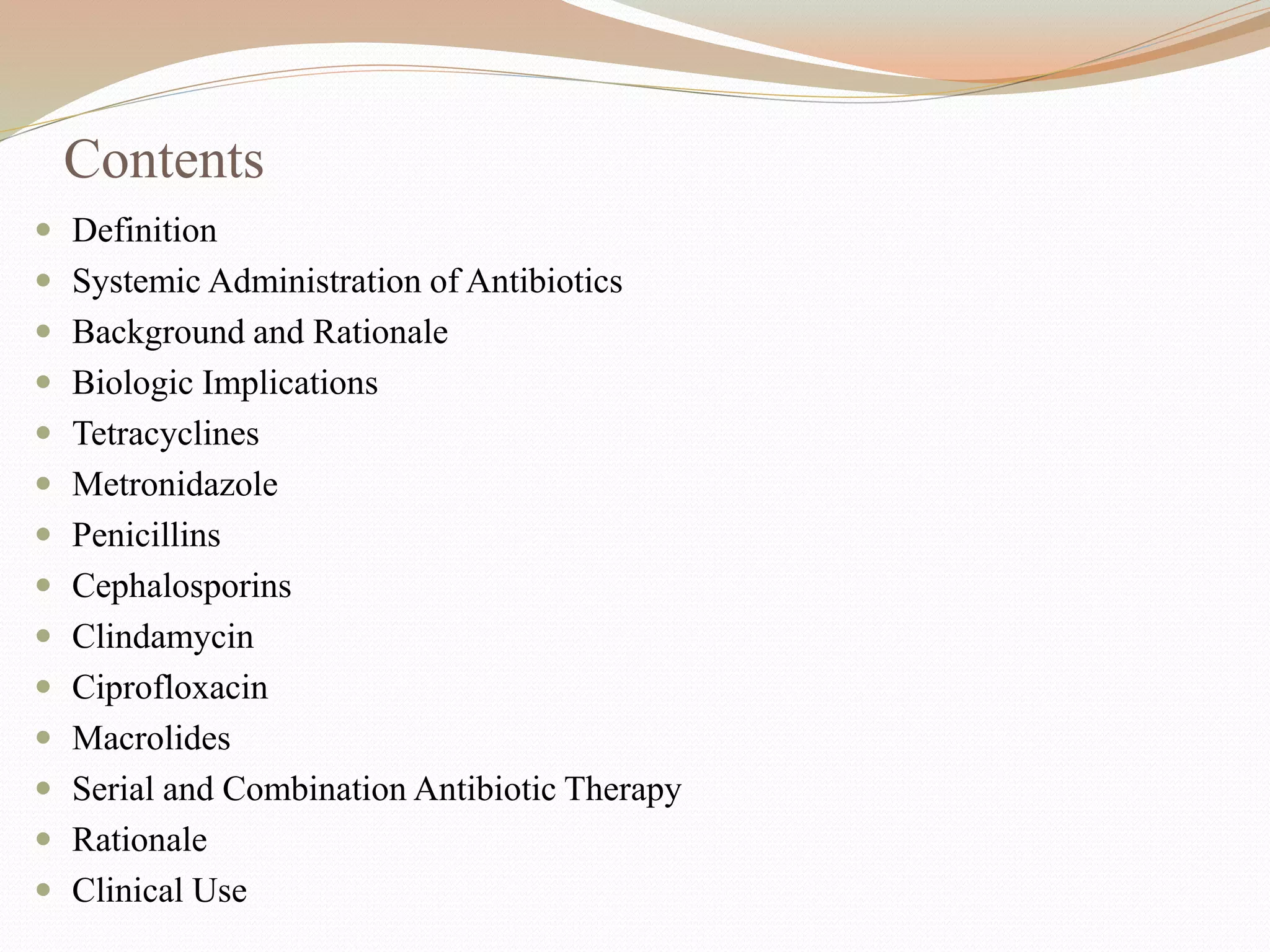 Systemic antibiotics and chemo therapeutics in periodontics | PPTX