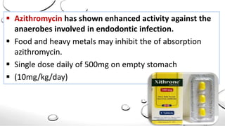 Systemic antibiotics in endodontics | PPTX