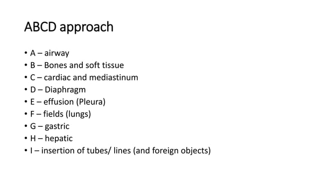 Systemic approach for reading Chest X-rays.pdf | Lung and Respiratory ...