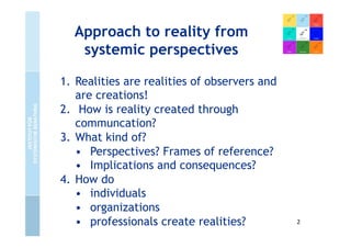 Systemic Approach and Learning Conversations | PDF