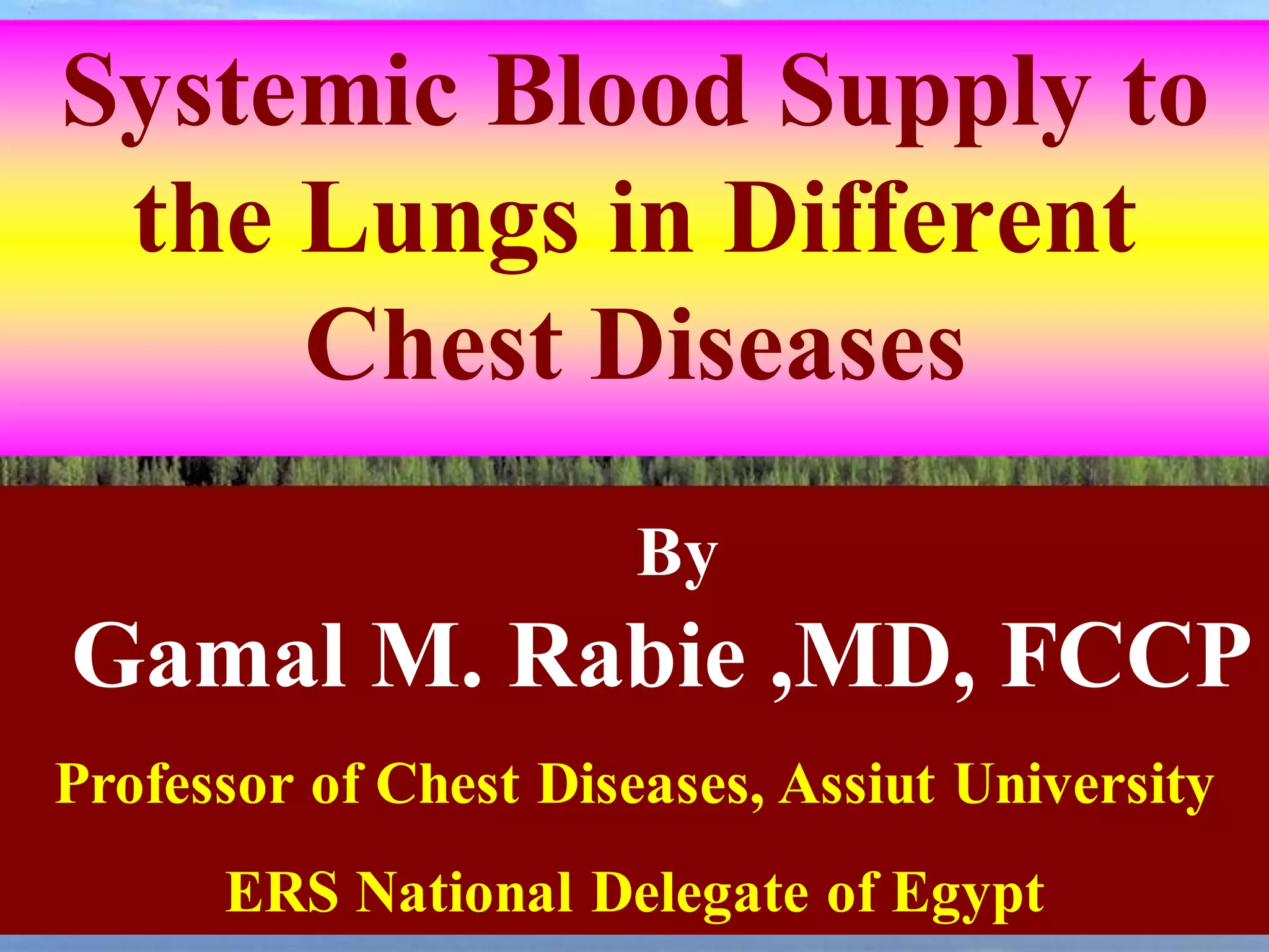 Systemic arterial supply of lungs ... | PPT