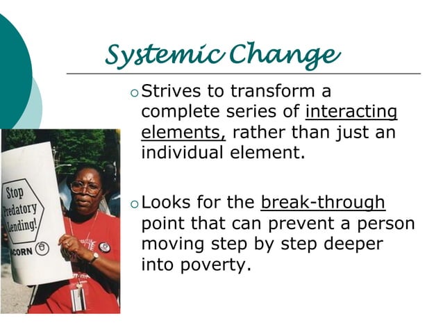 Systemic change presentation | PDF