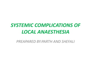 Systemic complications of la | PPTX