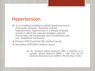 Systemic conditions(DM,HTN &Obesity) | PPT