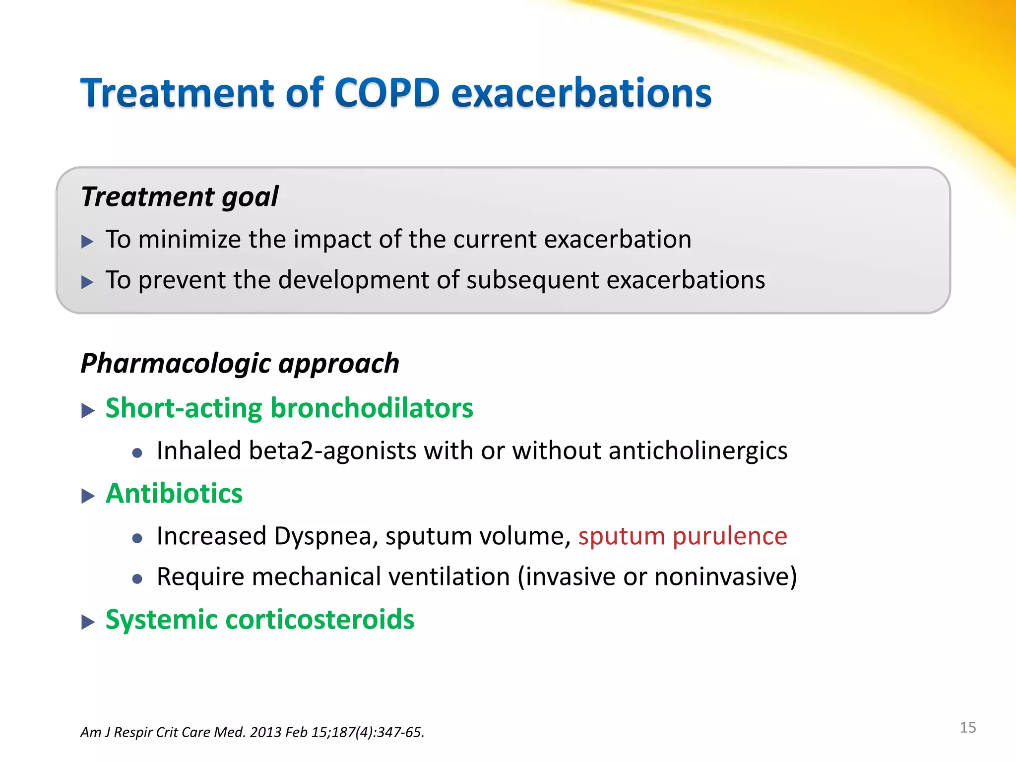 Systemic corticosteroids in the treatment of acute exacerbations of ...