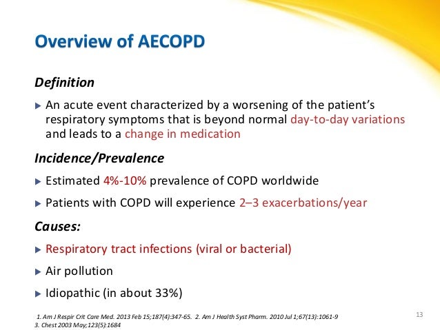 Systemic Corticosteroids In The Treatment Of Acute Exacerbations Of C