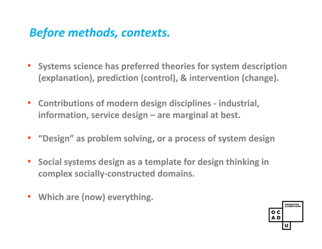 Systemic Design Principles & Methods ISSS 2014 | PDF