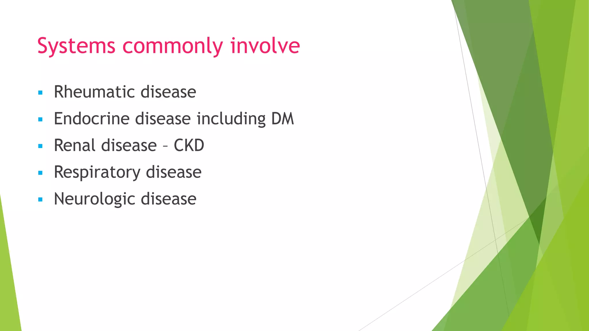 Systemic disease involving cardiovascular system | PPTX