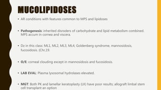 SYSTEMIC DISORDERS WITH CORNEAL CHANGES by Dr. Iddi.pptx