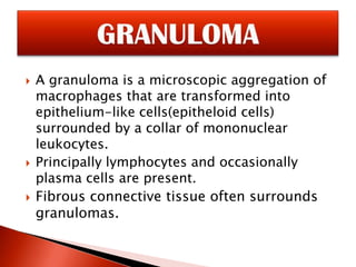 Systemic effects of acute inflammation and granuloma | PPTX