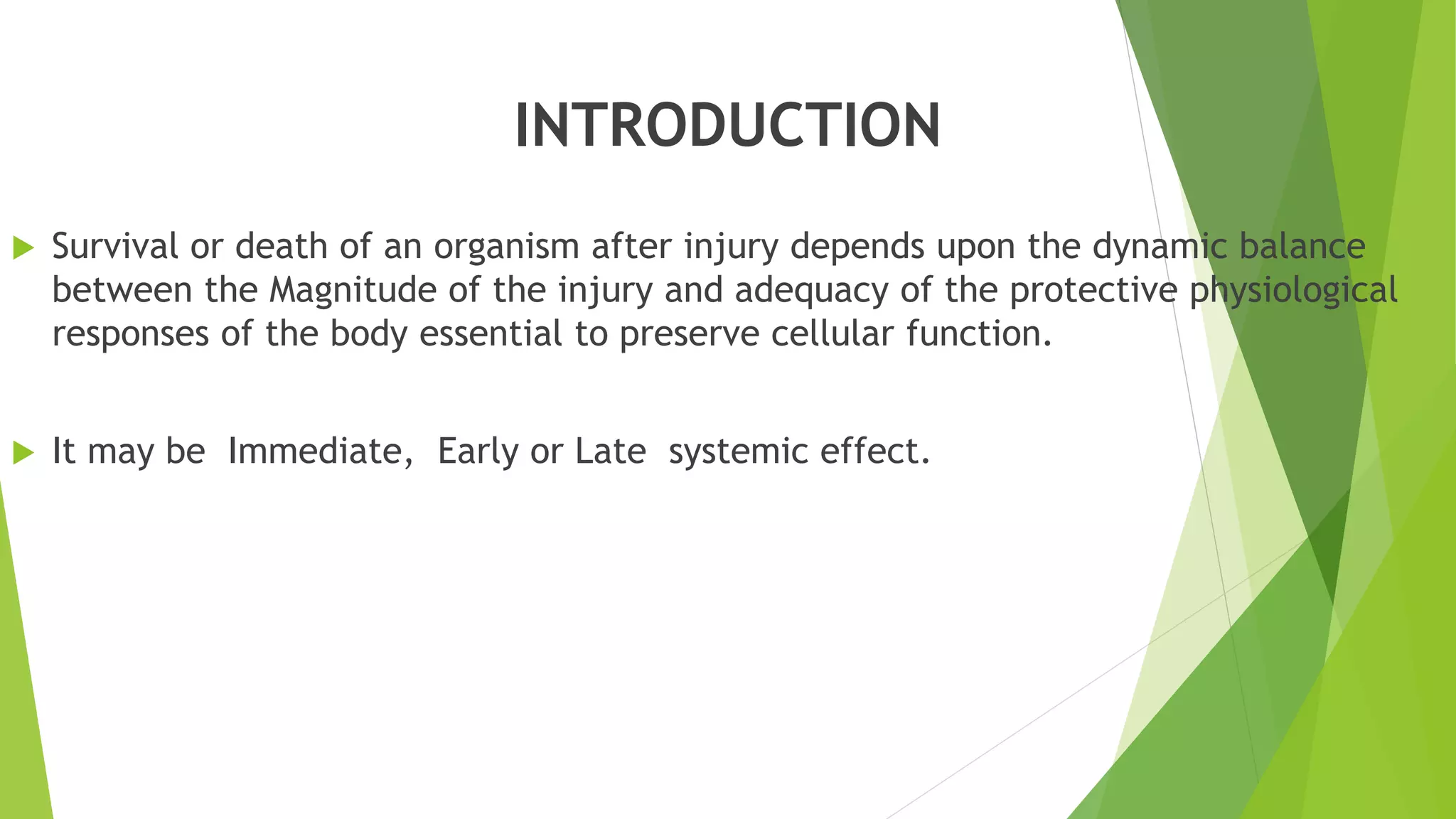 Systemic effects of injury | PPT