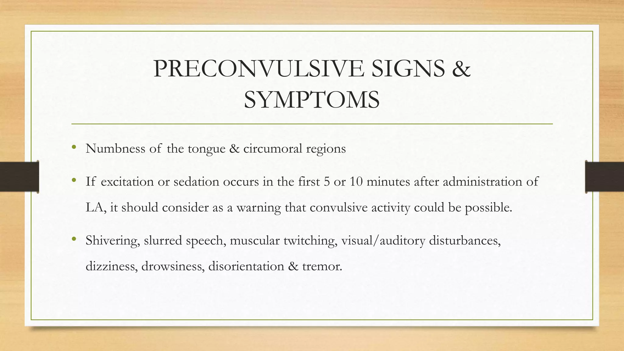 Systemic effects of LOCAL ANESTHESIA | PPTX