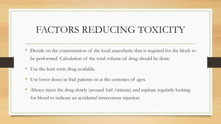 Systemic effects of LOCAL ANESTHESIA | PPT