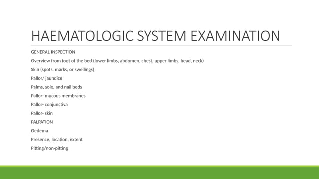 GENERAL AND SYSTEMIC EXAMINATION IN PAEDIATRICS PPTX | PPTX