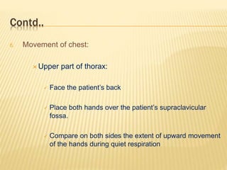 Systemic examination of respiratory system | PPT