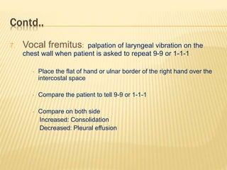 Systemic examination of respiratory system | PPT