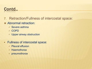 Systemic examination of respiratory system | PPT