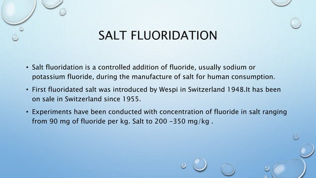 Systemic flouride in Dentistry | PPTX | Dental Health | Diseases and ...
