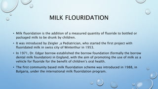 Systemic flouride in Dentistry | PPTX