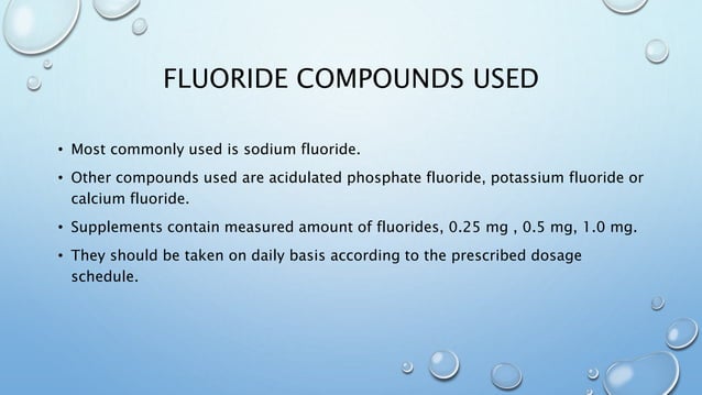 Systemic flouride in Dentistry | PPTX | Dental Health | Diseases and ...