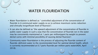 Systemic flouride in Dentistry | PPTX