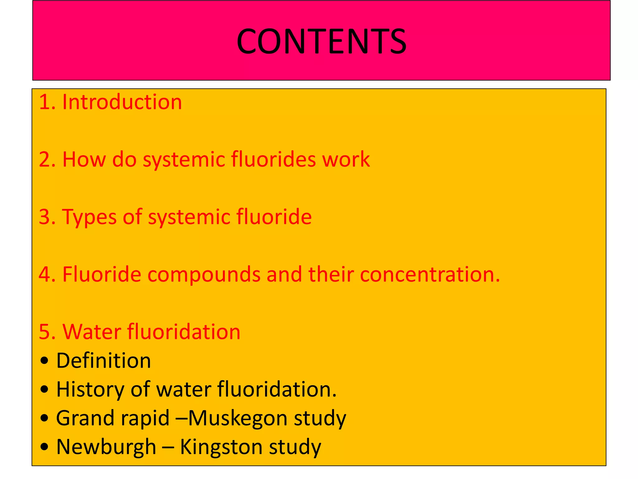 Systemic fluorides | PPTX