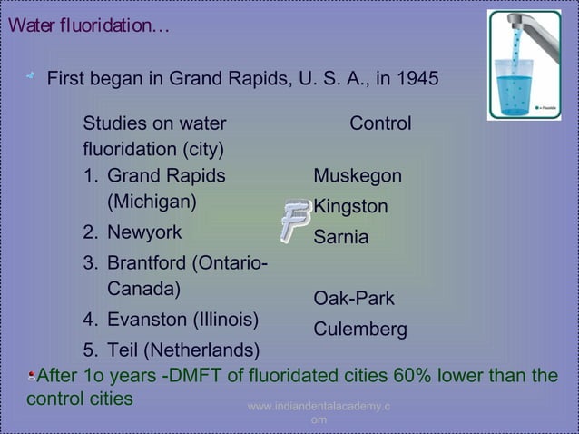 Systemic fluorides, water fluoridation and fluoride metaboli | PPT