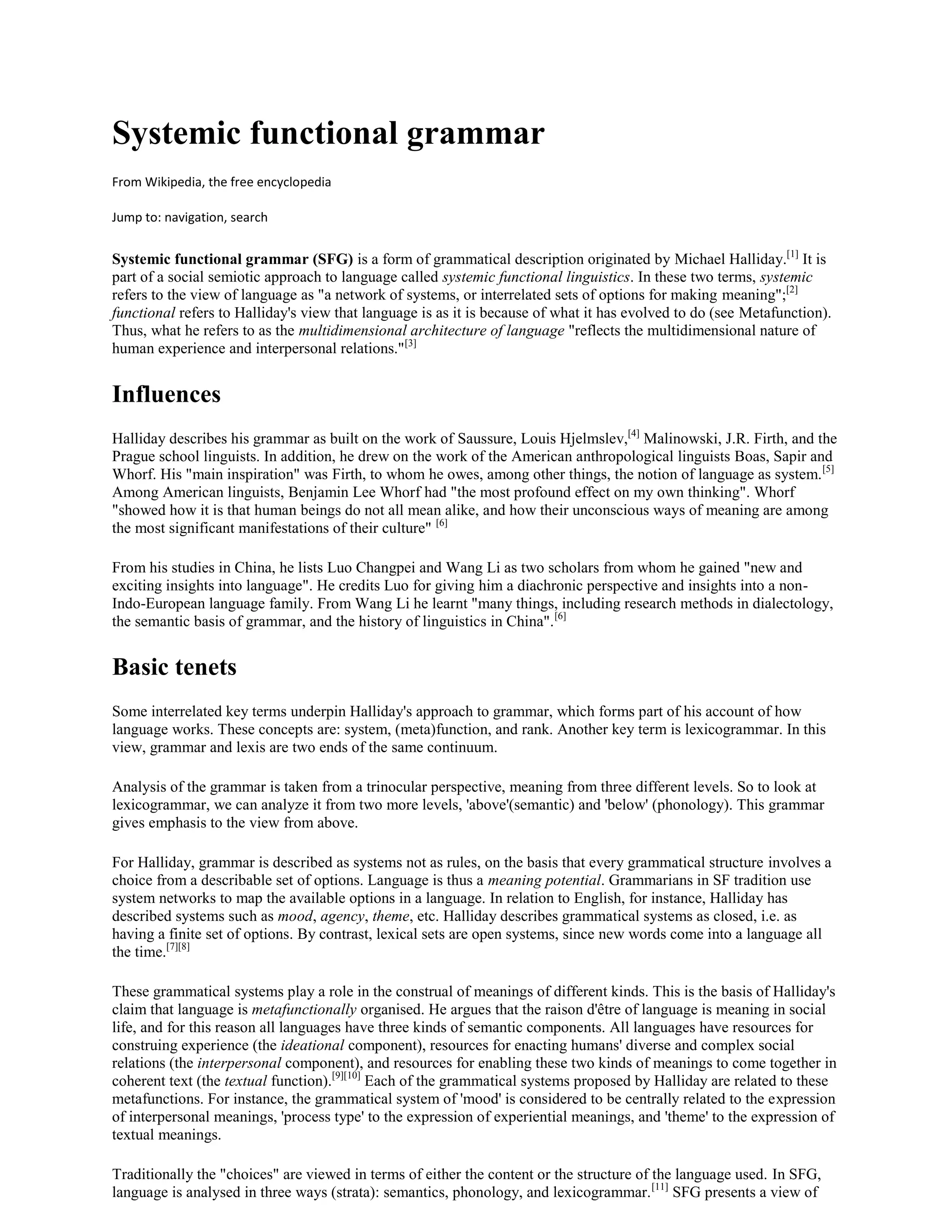 Systemic Functional Grammar Docx Programming Languages Computing