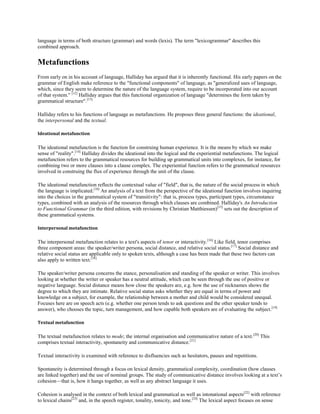 Systemic functional grammar | DOCX | Programming Languages | Computing