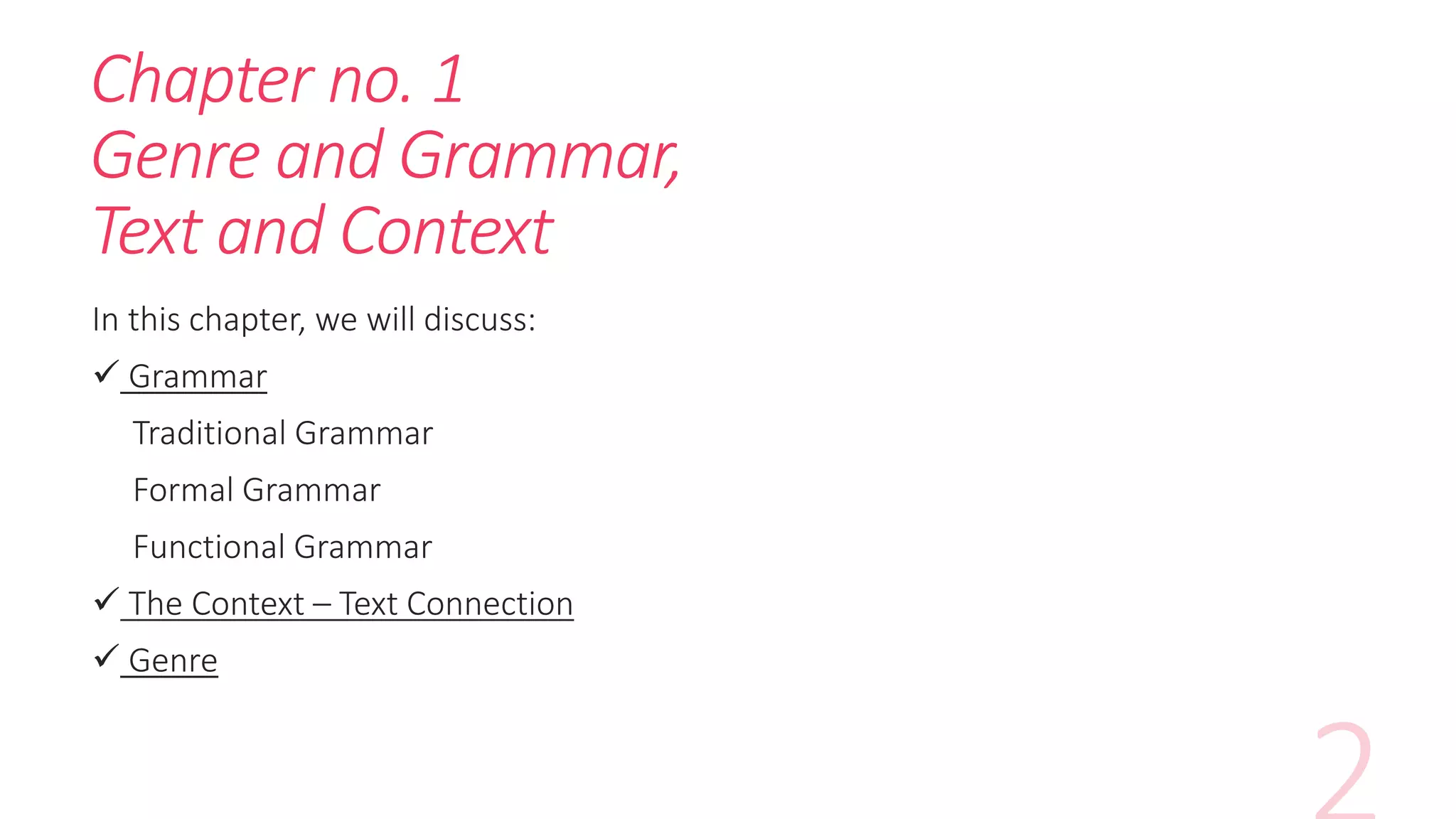 Systemic functional grammar | PPTX