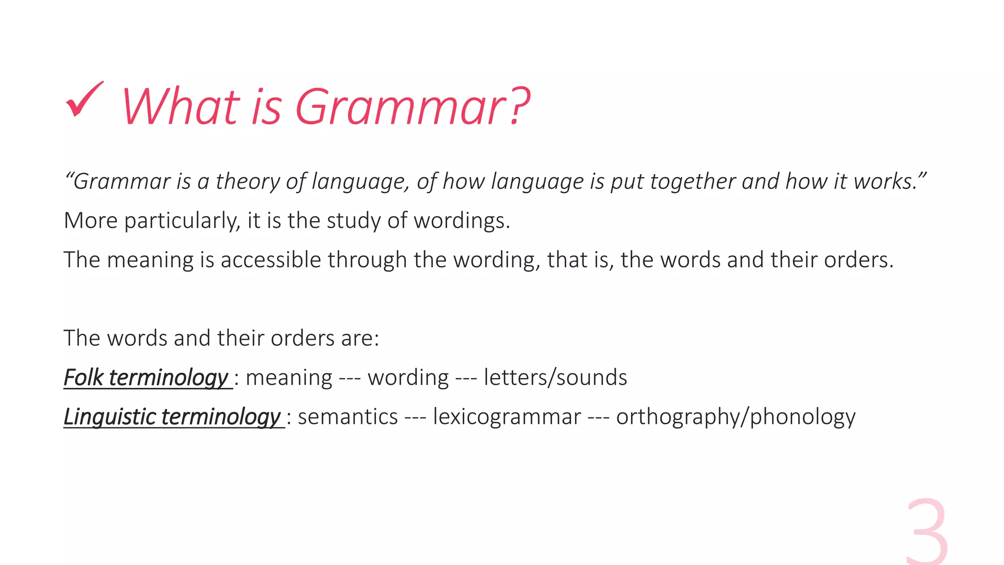 Systemic functional grammar | PPTX