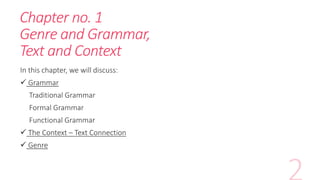 Systemic functional grammar | PPTX