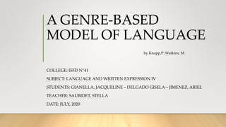 A genre-based model of language | PPTX