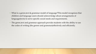 A genre-based model of language | PPTX