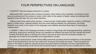 A Genre-Based Model Language | PPTX