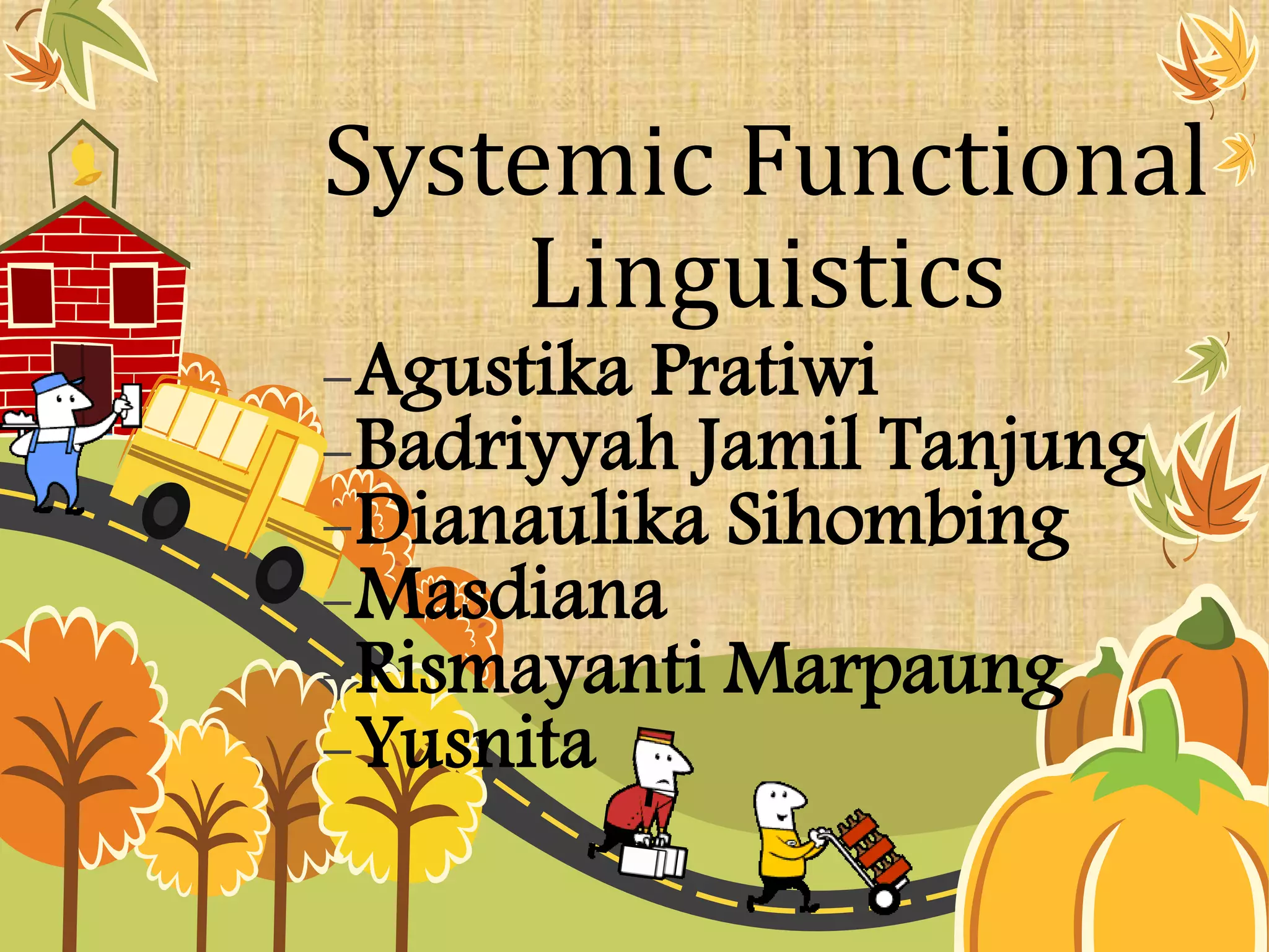 Systemic functional linguistics | PPT