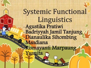 Systemic functional linguistics | PPT