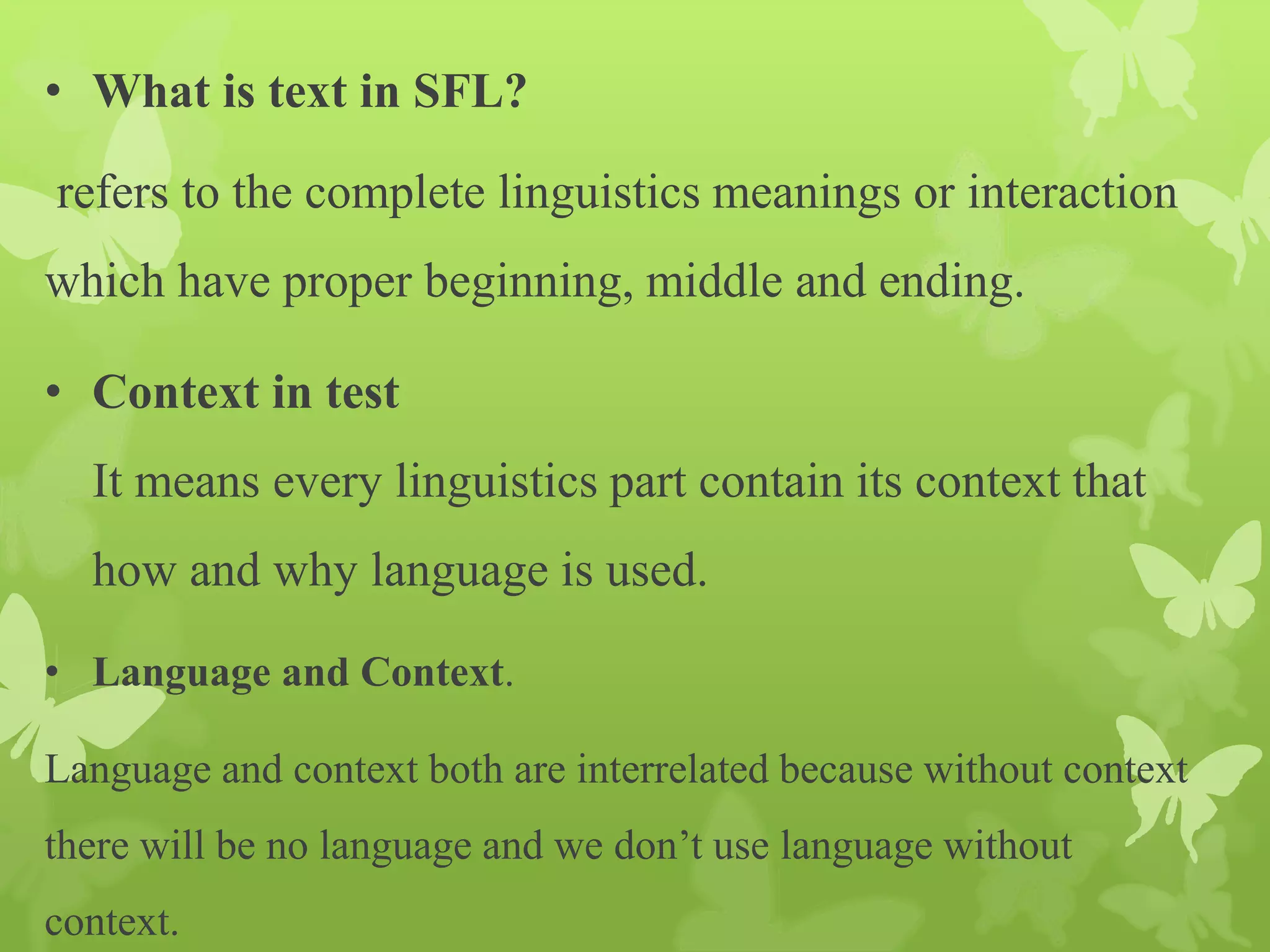 Systemic Functional Linguistics Pptx Programming Languages Computing
