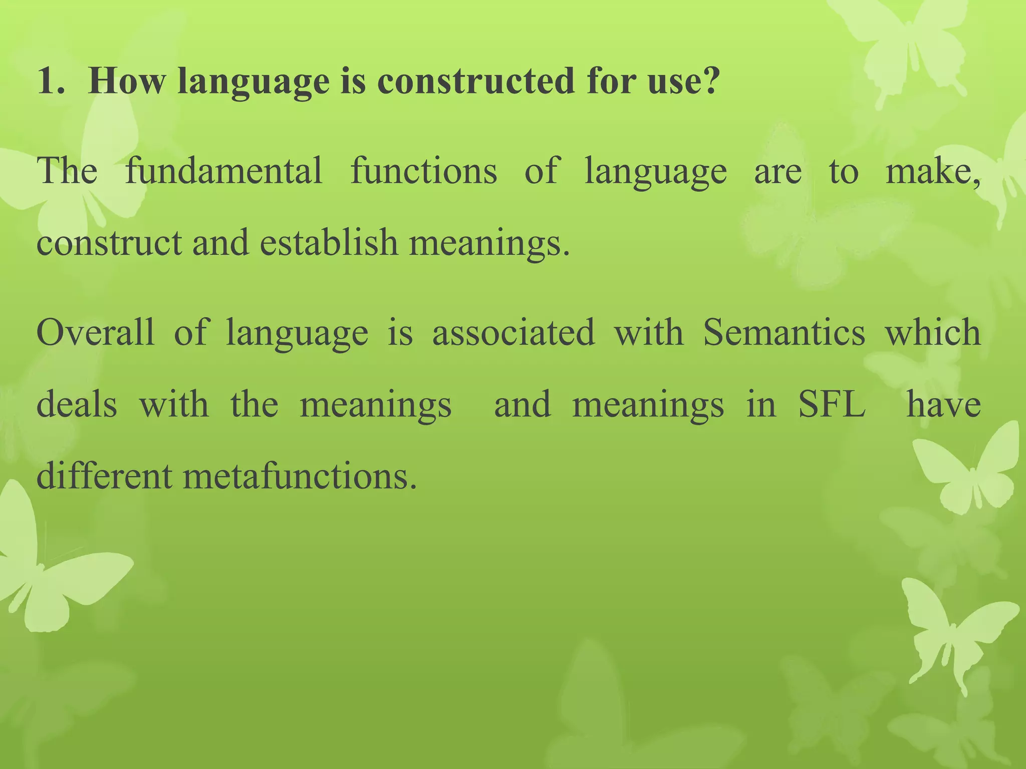 Systemic Functional Linguistics Pptx Programming Languages Computing