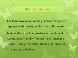 Systemic Functional Linguistics | PPTX | Programming Languages | Computing