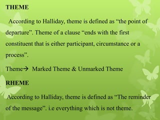 Systemic Functional Linguistics | PPTX