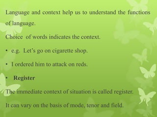 Systemic Functional Linguistics | PPTX | Programming Languages | Computing