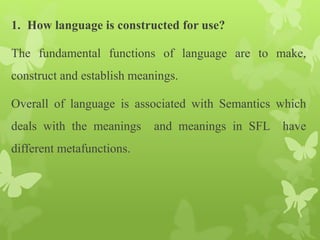 Systemic Functional Linguistics | PPTX | Programming Languages | Computing