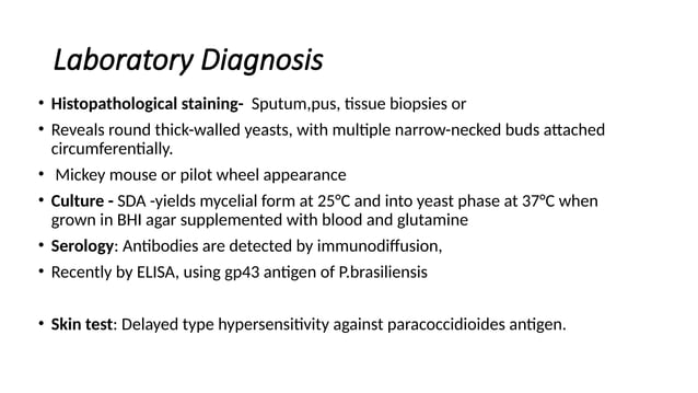 Systemic Fungal Infections and its dideases | PPTX
