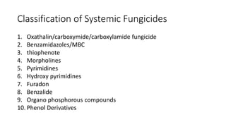 Systemic Fungicides Pathology211* agricu | PPTX