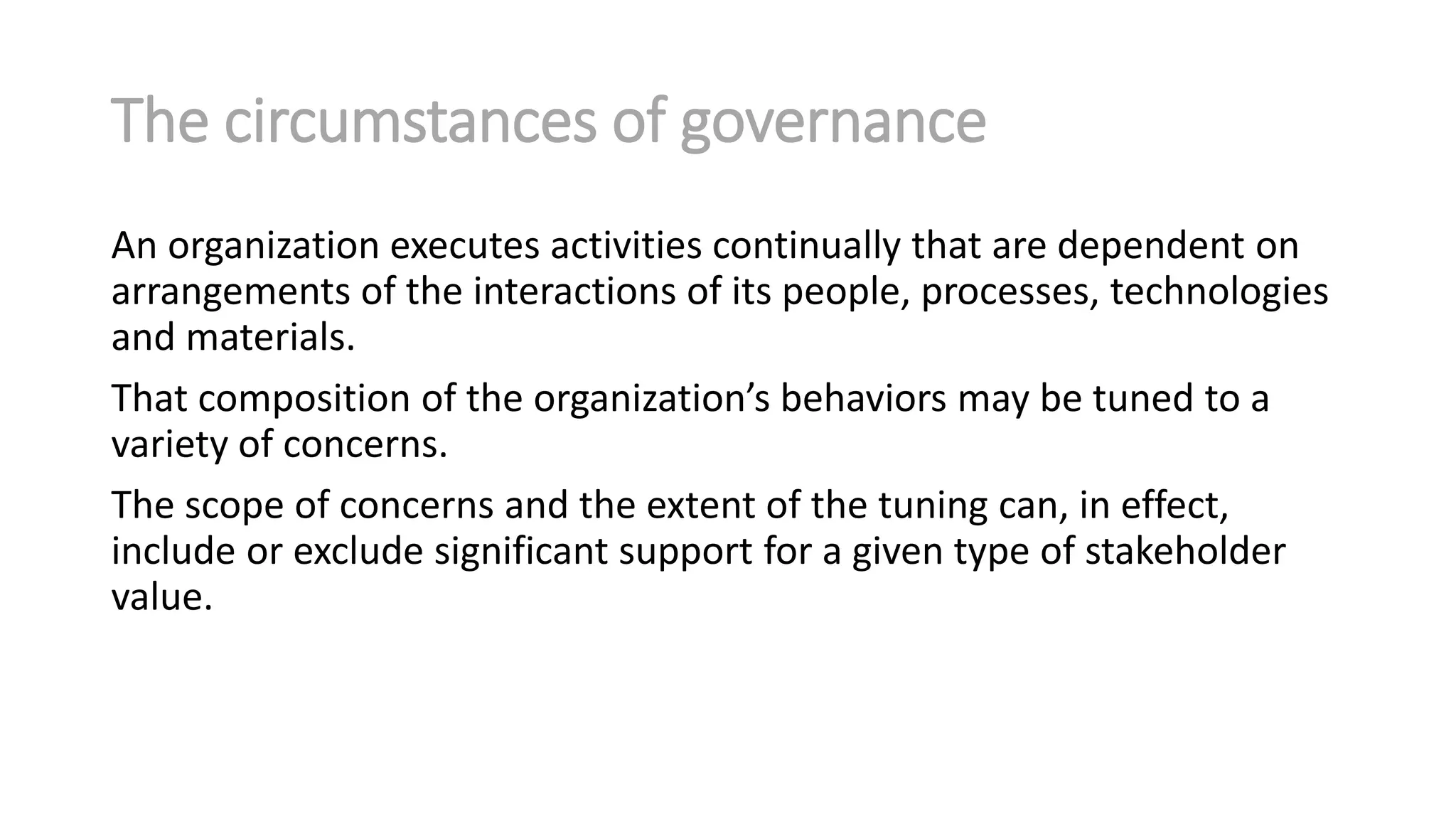 Systemic Governance - A Generic Framework | PDF