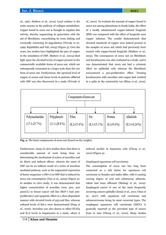 Systemic health effects of areca nuts with particular emphasis on carcinogenesis – a review ijb ...