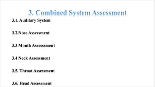 Systemic health examination ppt | PDF