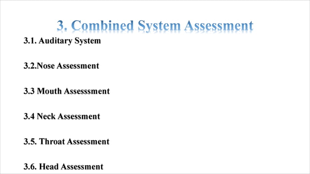 Systemic health examination ppt | PDF