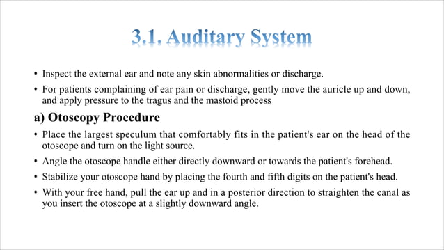 Systemic health examination ppt | PDF